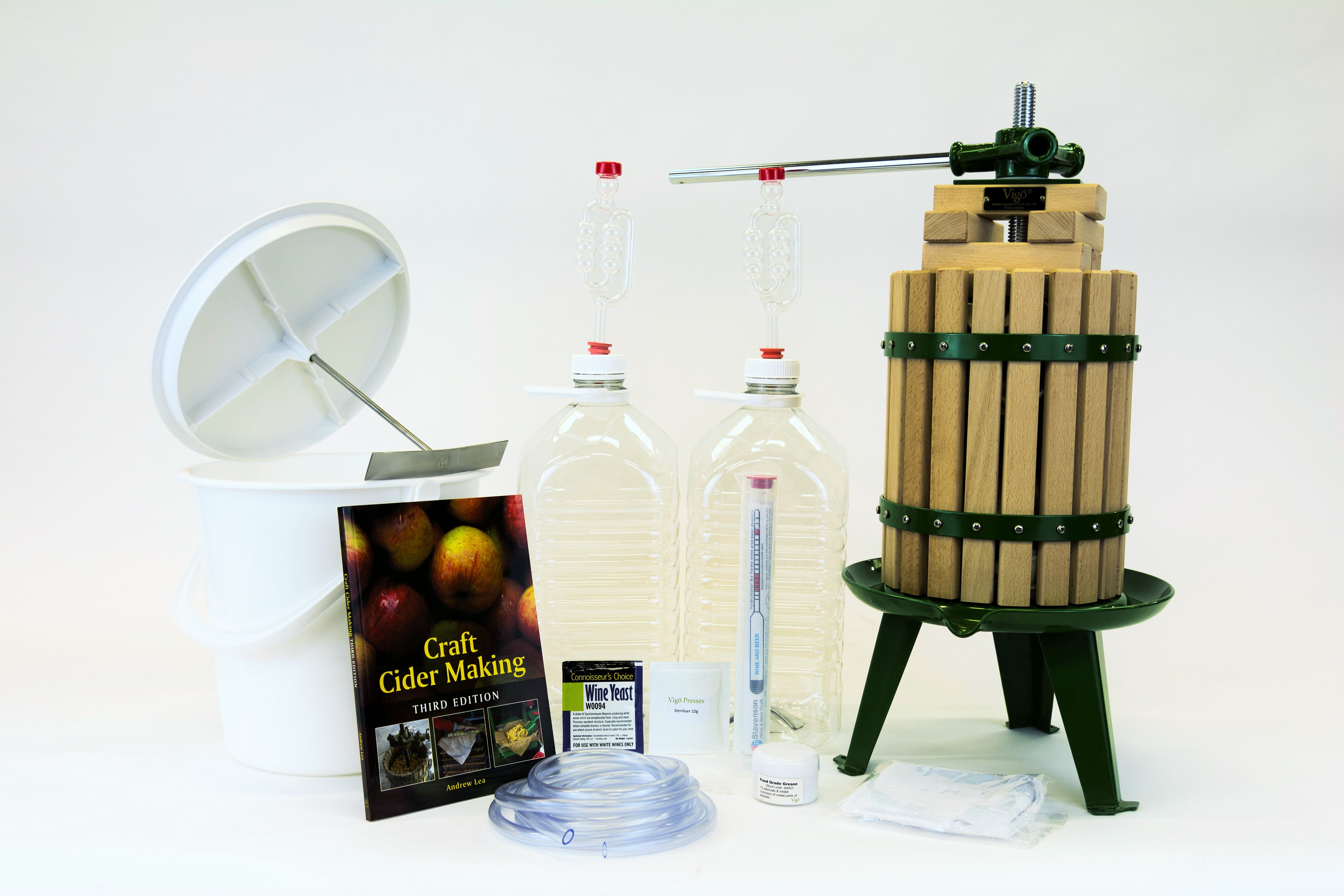 Cider Making Kit with 6 Litre Hobby Press – Brewco.uk
