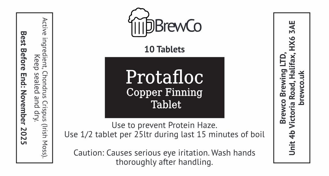 Brewco Protafloc Tablets (10 pack) | Brewco Home Brew Supplies – Brewco.uk