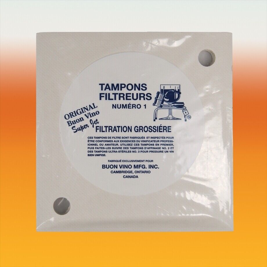Buon Vino Super Jet Coarse Filter Pads No1 - Pack Of 3 | Brewco Home ...
